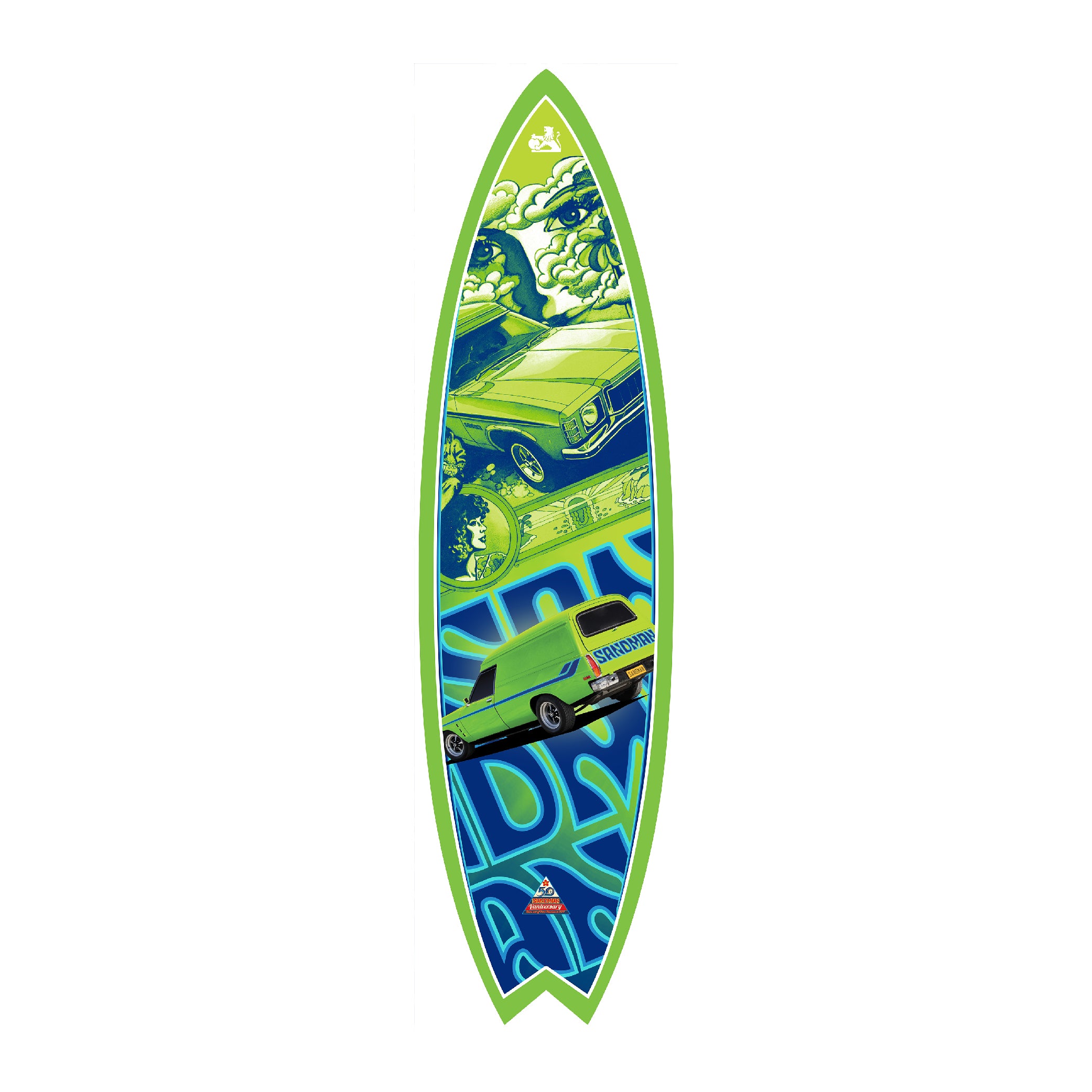 SANDMAN GREEN EDITION - 50TH ANNIVERSARY SURFBOARD – The Final Chapter